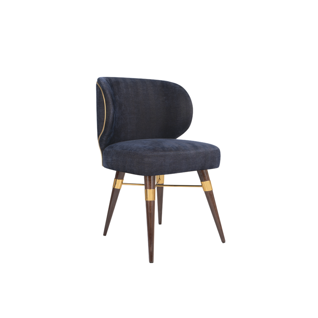 Louis Dining Chair by the Glamorous Ottiu Beyond Upholstery