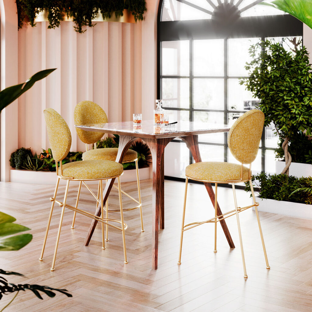 Brigid Bar Chair by the Glamorous Ottiu | Beyond Upholstery