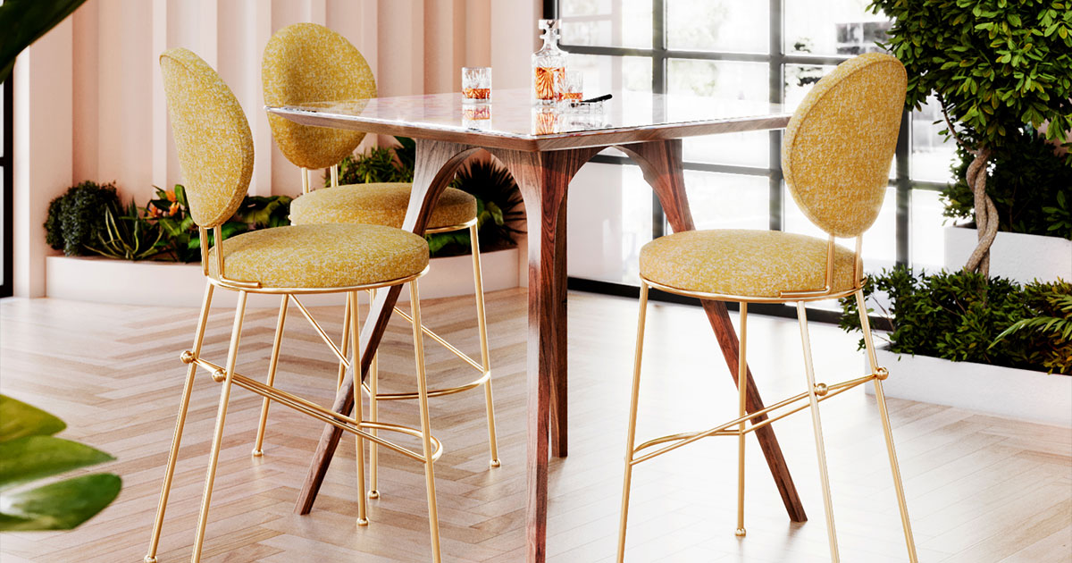 Brigid Bar Chair by the Glamorous Ottiu | Beyond Upholstery