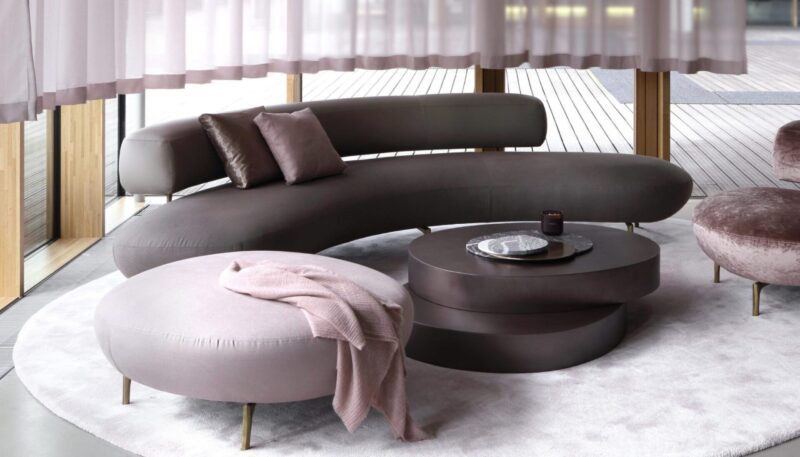 10 Curved Sofas to Love by the Glamorous Ottiu Upholstery