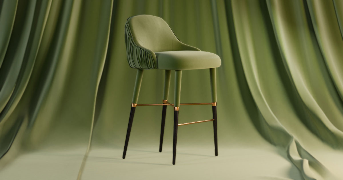 Gardner Bar Chair by the Glamorous Ottiu | Beyond Upholstery