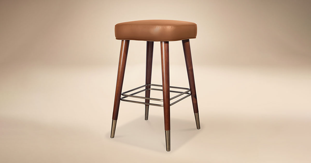 Lauren Bar Stool by the Glamorous Ottiu | Beyond Upholstery