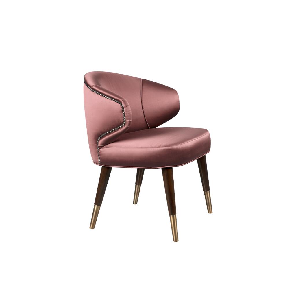 Tippi Dining Chair by the Glamorous Ottiu Beyond Upholstery