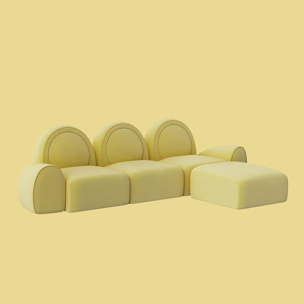 The Gorgeous Simone Modular Sofa by Ottiu Upholstery